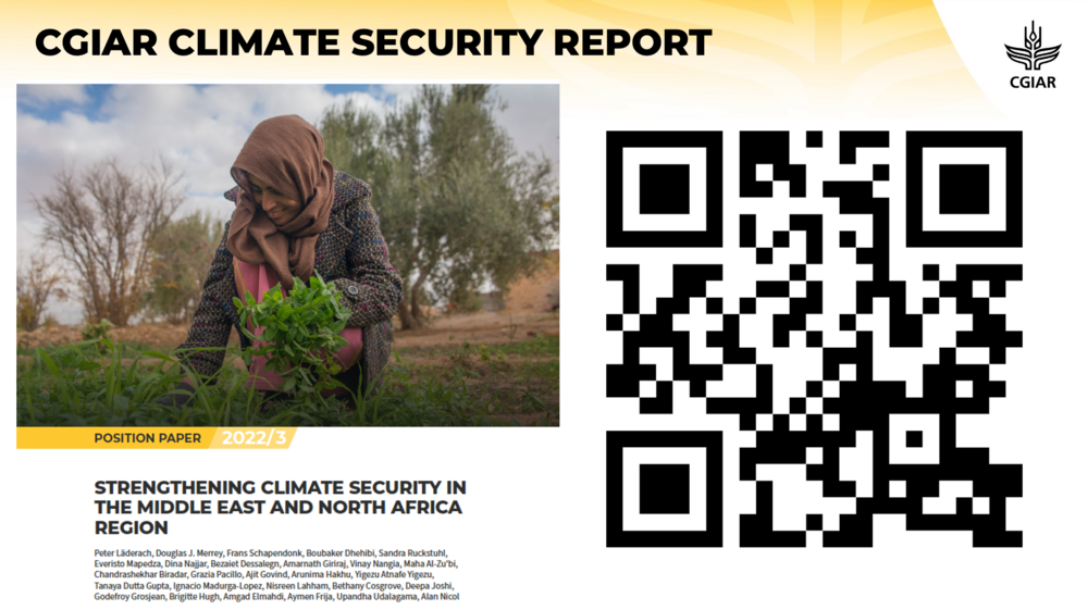 CGIAR MENA CLIMATE REPORT LAUNCHED | ICARDA