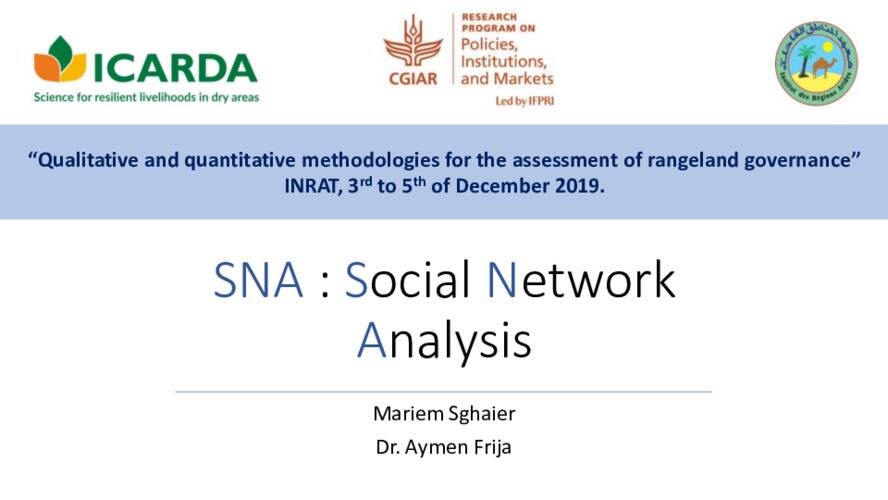 Sna Social Network Analysis Icarda