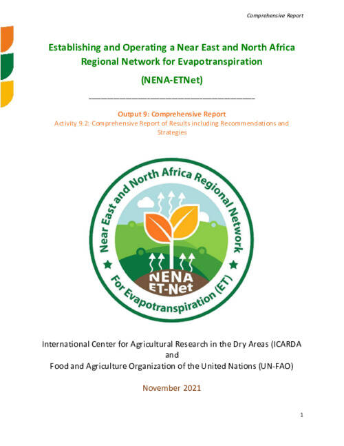 Output 9: Comprehensive Report Activity 9.2: Comprehensive Report of ...