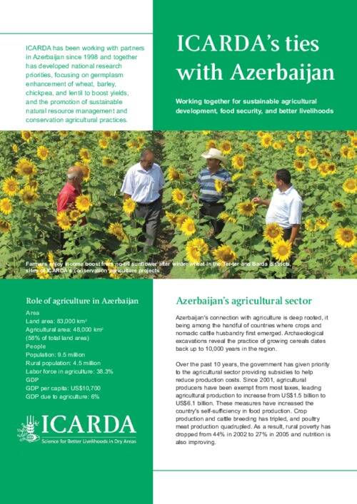 ICARDA's ties with Azerbaijan | ICARDA
