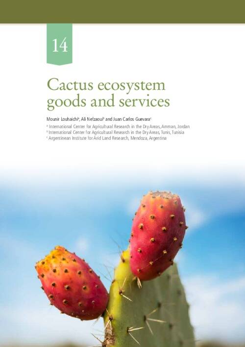 Cactus ecosystem goods and services | ICARDA