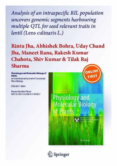 Analysis of an intraspecific RIL population uncovers genomic segments ...