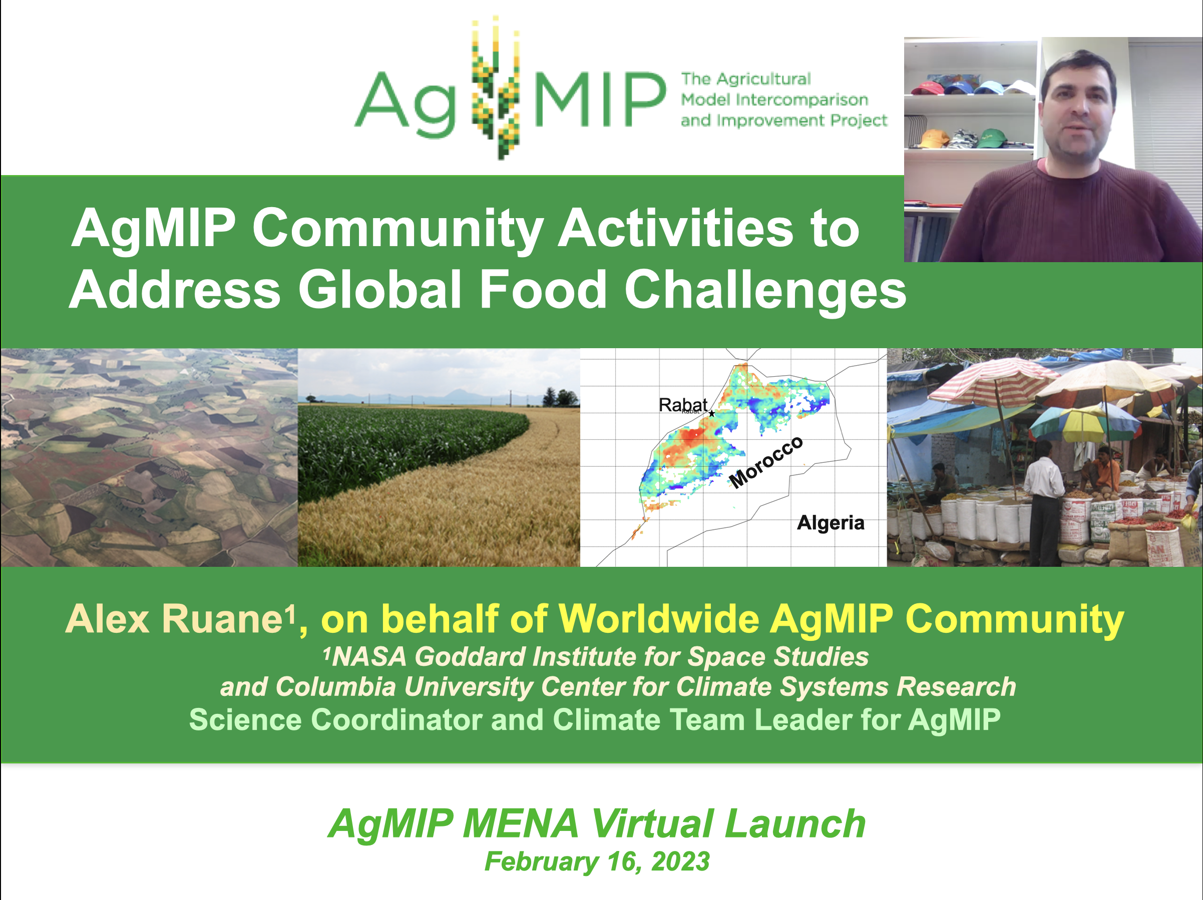Introduction to AgMIP by Alex Ruane from NASA | ICARDA